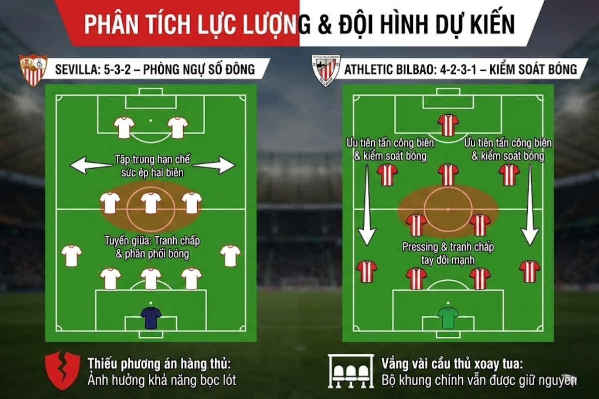 Nhận định Sevilla vs Athletic Bilbao - Phân tích chuyên môn trước vòng ...