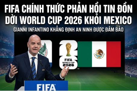 FIFA chính thức phản hồi tin đồn dời World Cup 2026 khỏi Mexico