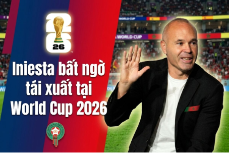 Iniesta bất ngờ tái xuất tại World Cup 2026